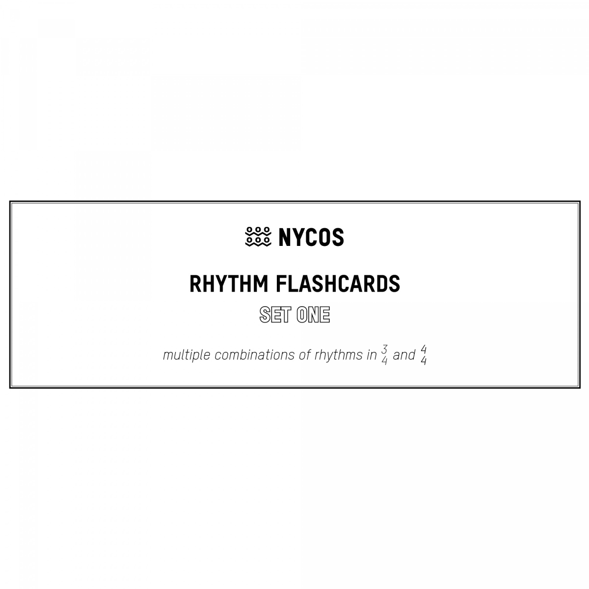 Rhythm Flashcards – Set 1 | NYCOS